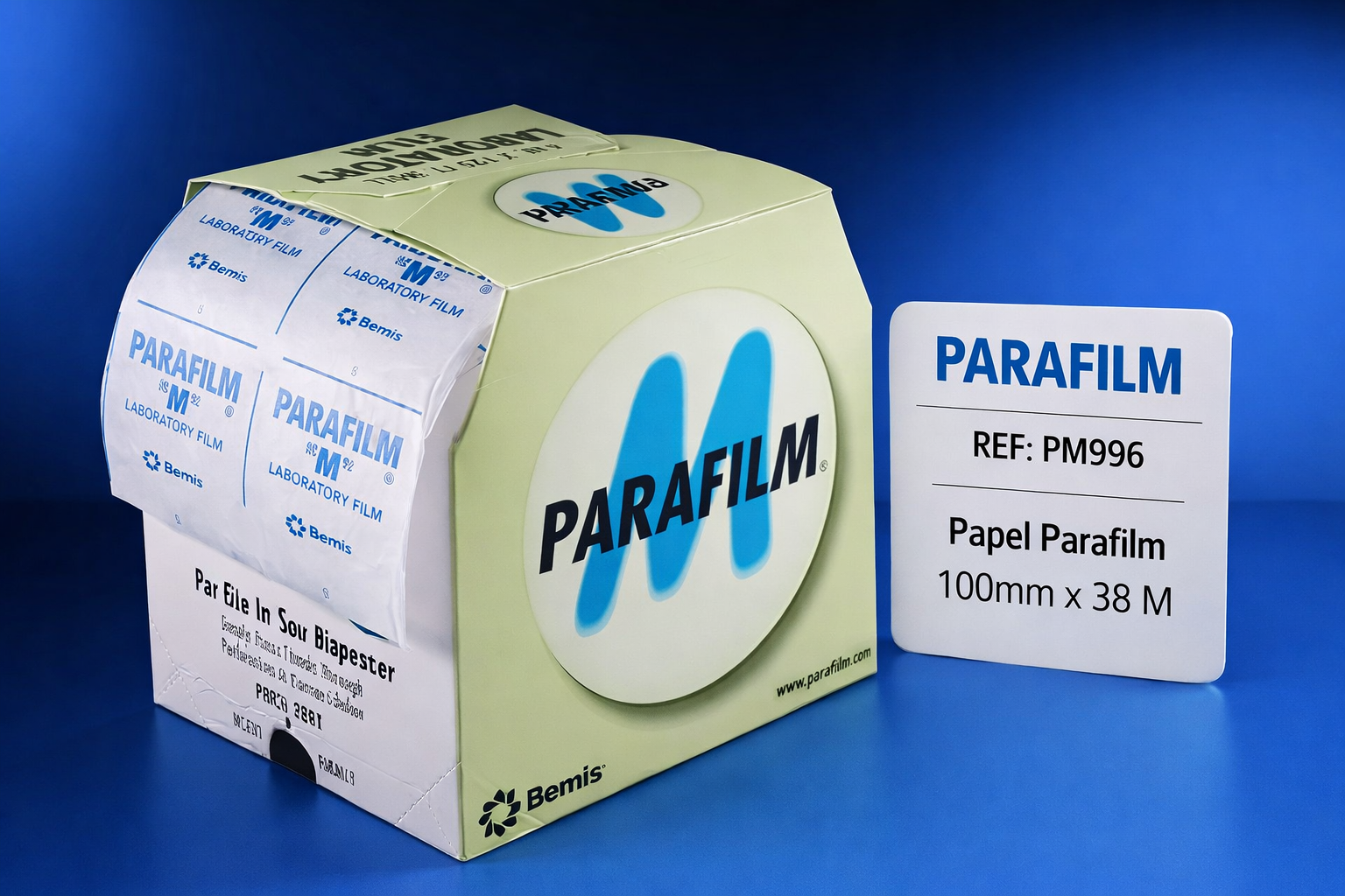 Papel Parafilm 100mm x 38 M Parafilm PM996 - BIO CELLS LABORATORY SA de CV